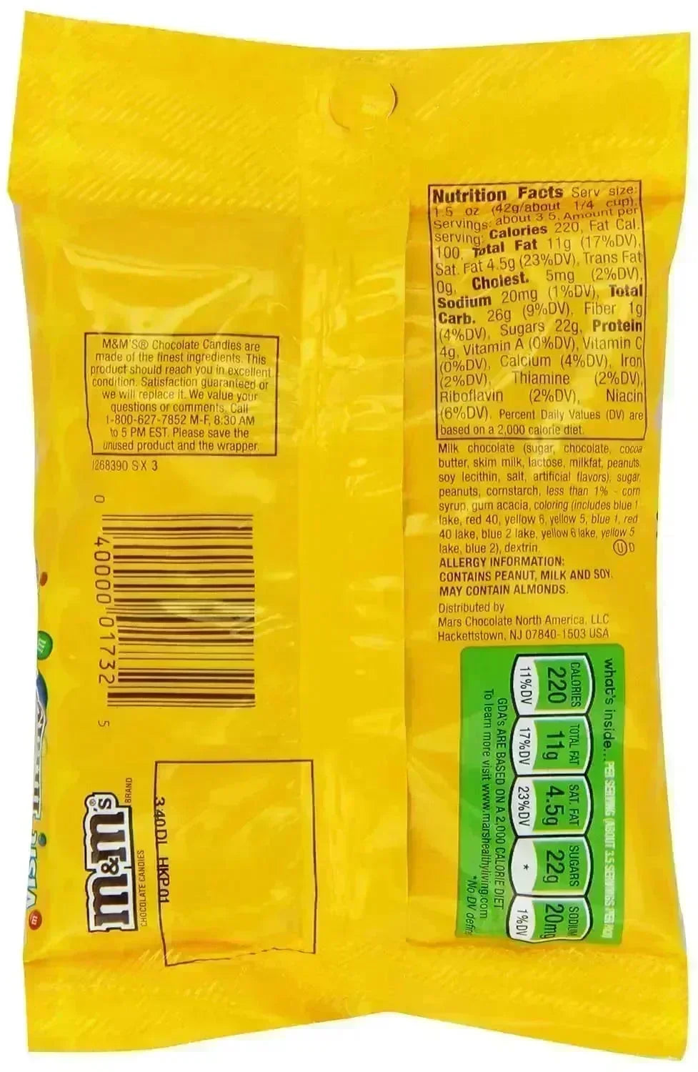 Peanut M&M's Candy Peg Bags: 12-Piece Box – Candy Warehouse