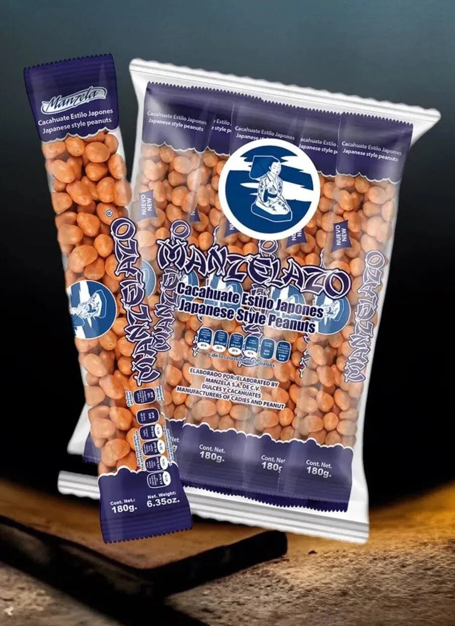 Manzelazo Japanese-Inspired Peanuts Packs: 10-Piece Box – Candy Warehouse
