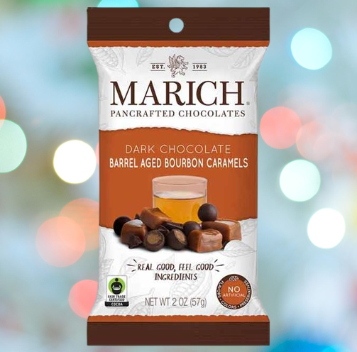 Marich Dark Chocolate Bourbon Caramels Peg Bags: 12-Piece Case – Candy ...