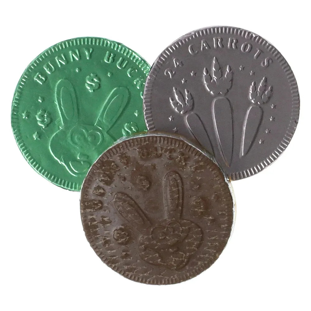 Milk Chocolate Easter Bunny Coins: 24-Piece Box – Candy Warehouse