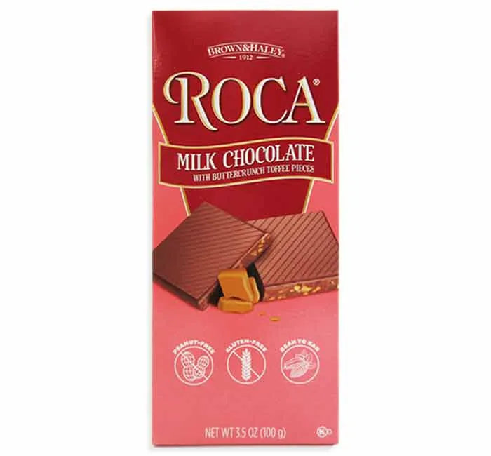 Roca Milk Chocolate Buttercrunch Toffee Bars : 12-Piece Box – Candy ...