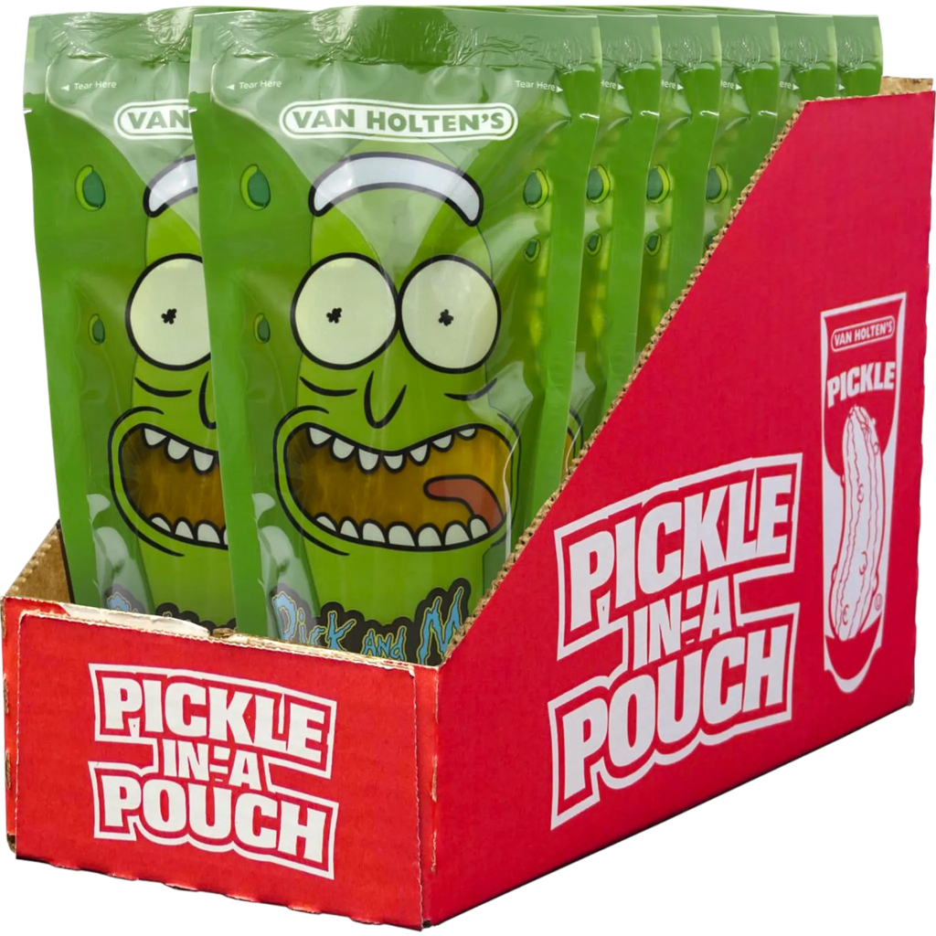 Van Holten's Rick & Morty Dill Flavored Pickle in A Pouch: 12-Piece Bo ...