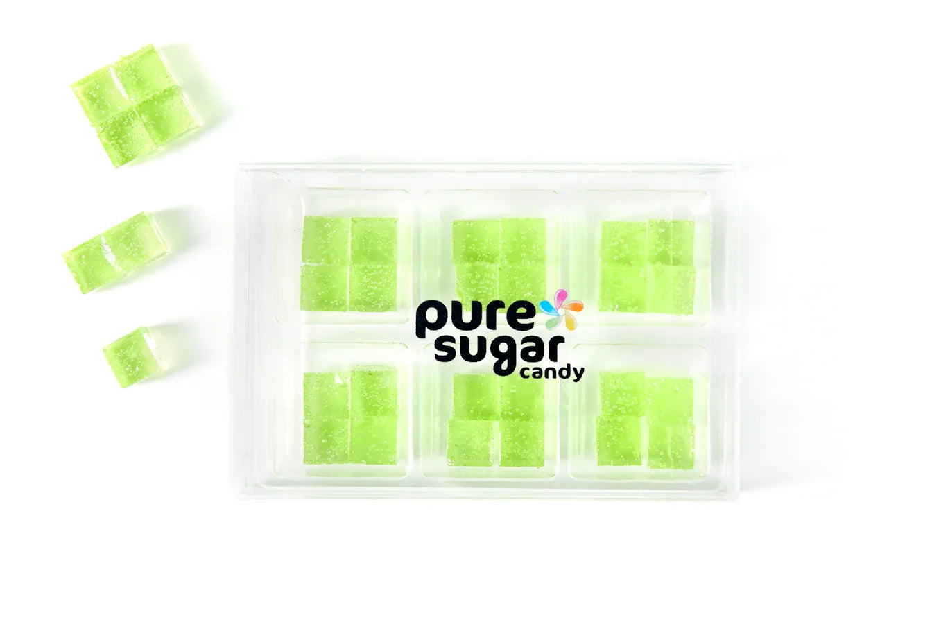 Pure Sugar Candy Pear Candy Cubes | Candy Warehouse