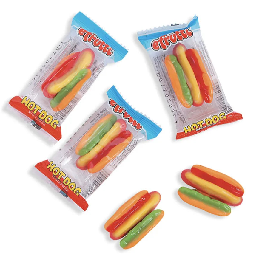 Efrutti Gummy Hot Dog Candy - Bulk: 100-Piece Case – Candy Warehouse