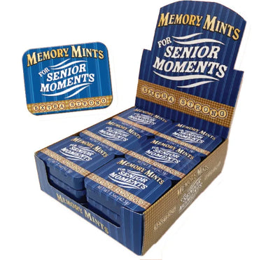 Memory Mints For Senior Moments Candy Tins: 18-Piece Display – Candy ...