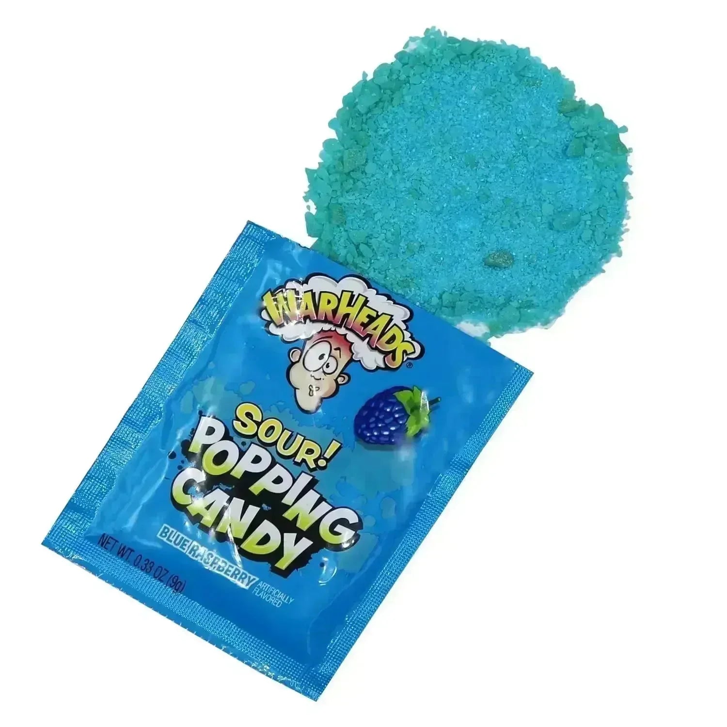 WarHeads Blue Raspberry Popping Candy: 20-Piece Display – Candy Warehouse