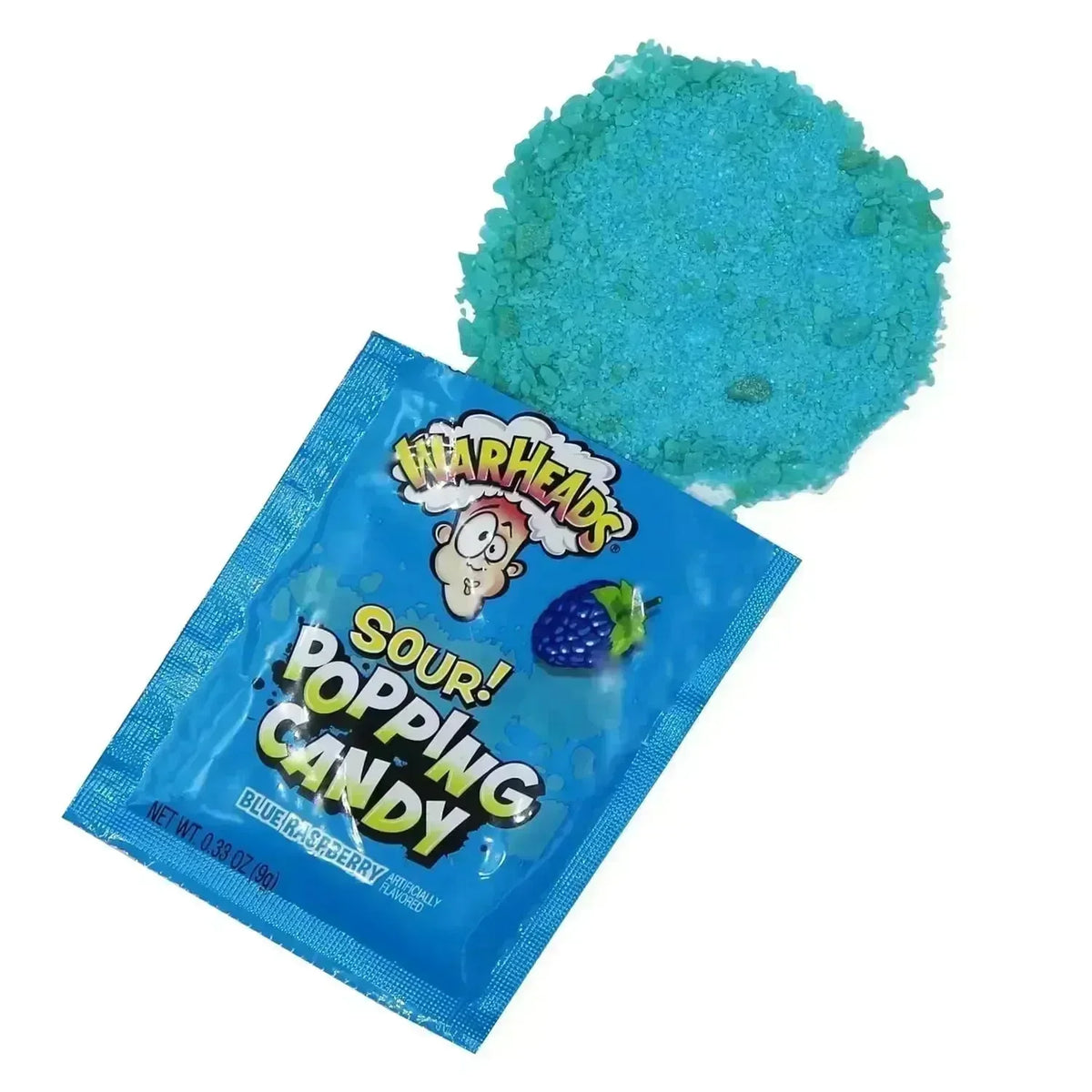 WarHeads Blue Raspberry Popping Candy: 20-Piece Display – Candy Warehouse