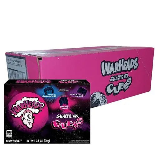Warheads Galactic Cubes Theater Boxes: 12-Piece Case – Candy Warehouse