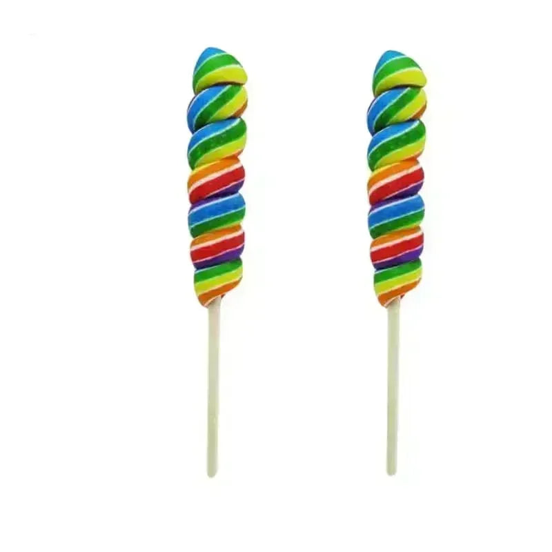 Twisty Rainbow Swirl 6-Inch Lollipops: 48-Piece Display – Candy Warehouse
