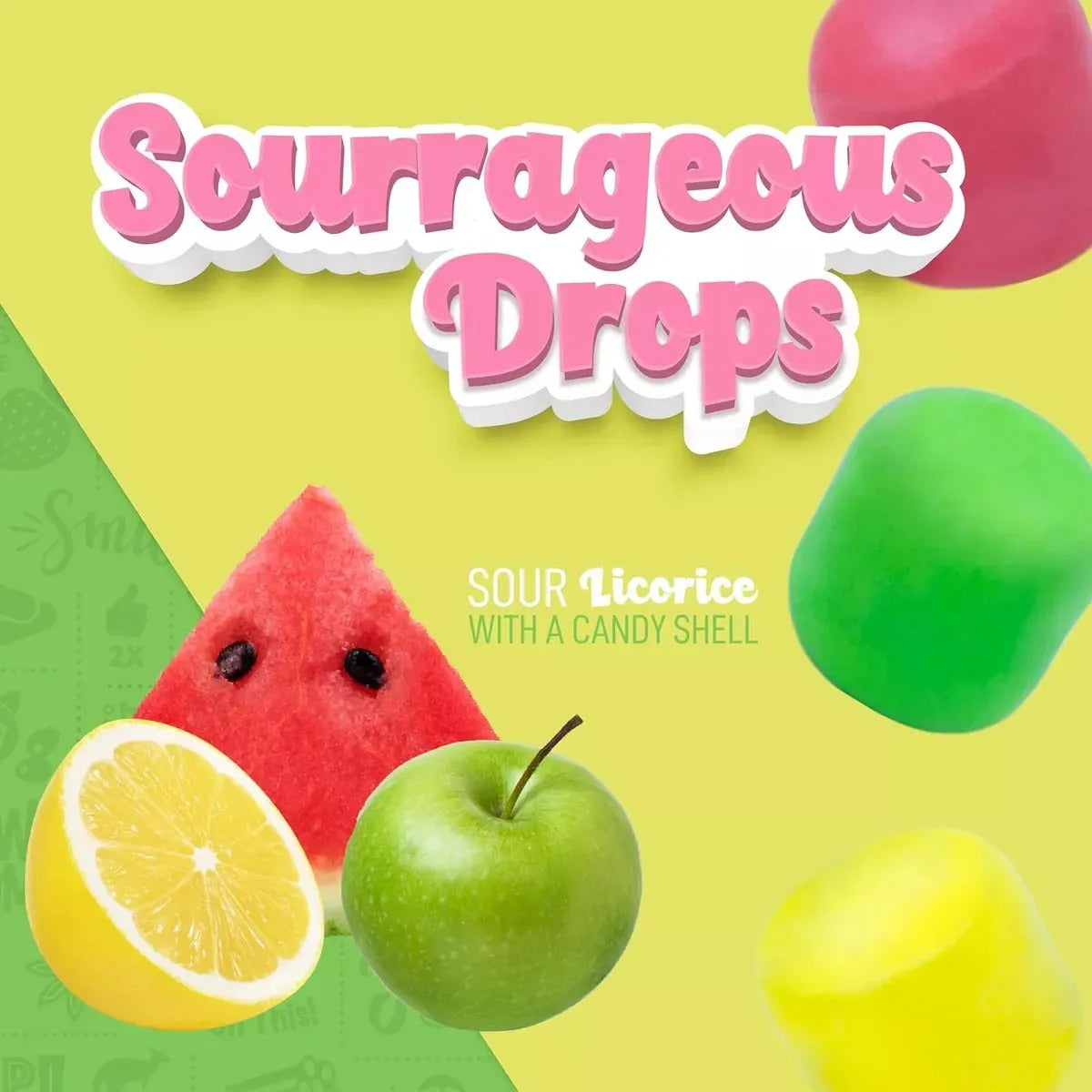 Wiley Wallaby Sourrageous Licorice Bites Packs: 18-Piece Box – Candy ...