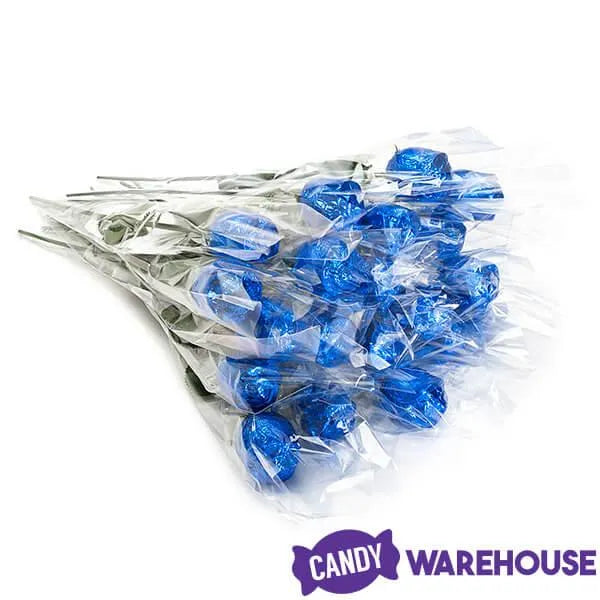 Albert's Foiled Milk Chocolate Roses - Royal Blue: 20-Piece Bouquet ...