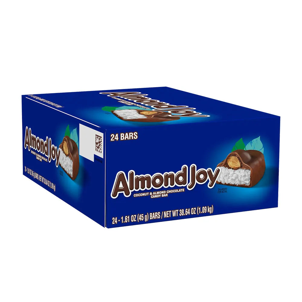 Almond Joy Candy Bars – 24-Piece Box | Buy in Bulk at Candy Warehouse ...