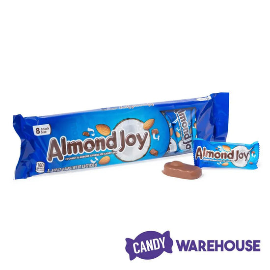 Almond Joy Snack Size 8-Pack - 24-Piece Box | Candy Warehouse
