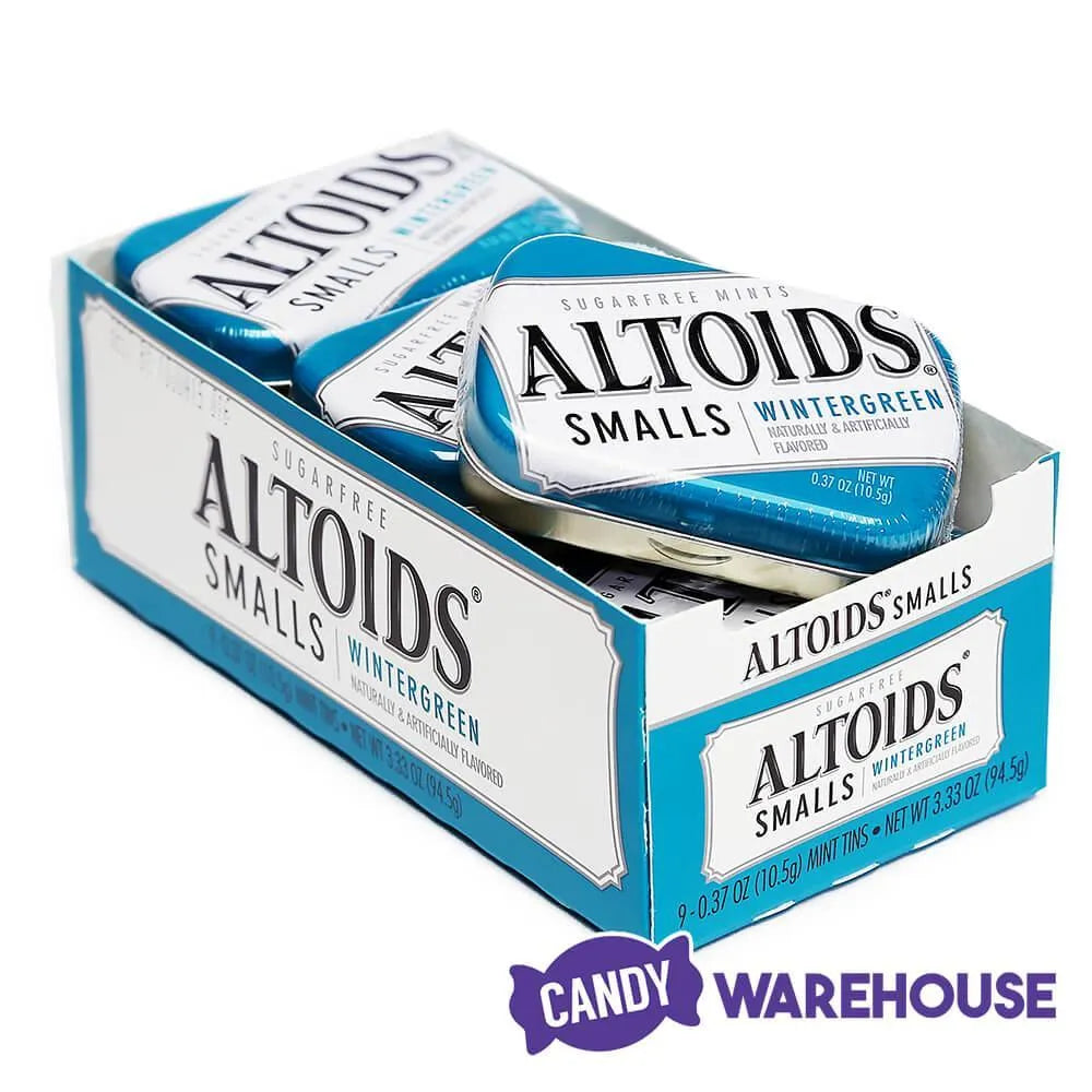 Altoids Smalls Mint Tins - Wintergreen: 9-Piece Box | Candy Warehouse