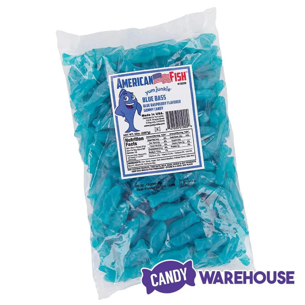 American Fish Chewy Candy - Blue: 5LB Bag – Candy Warehouse