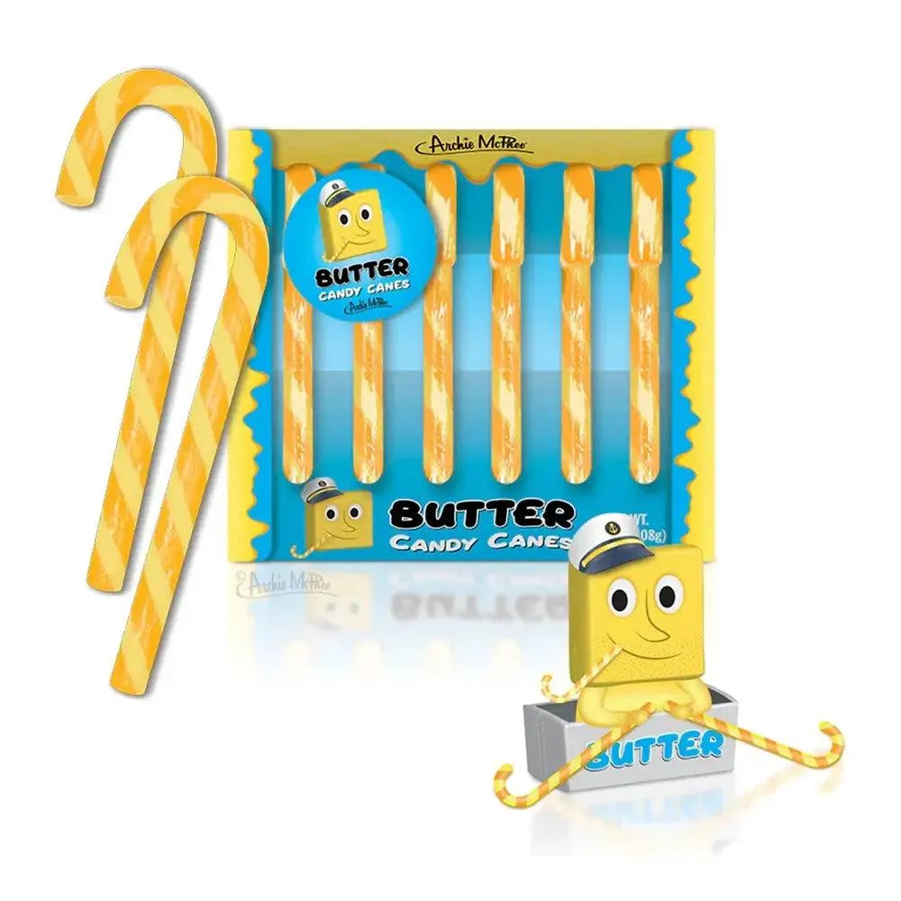 Archie McPhee Butter Candy Canes: 6-Piece Box – Candy Warehouse
