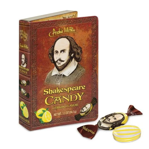 Archie McPhee Shakespeare Hard Candy Book | Candy Warehouse