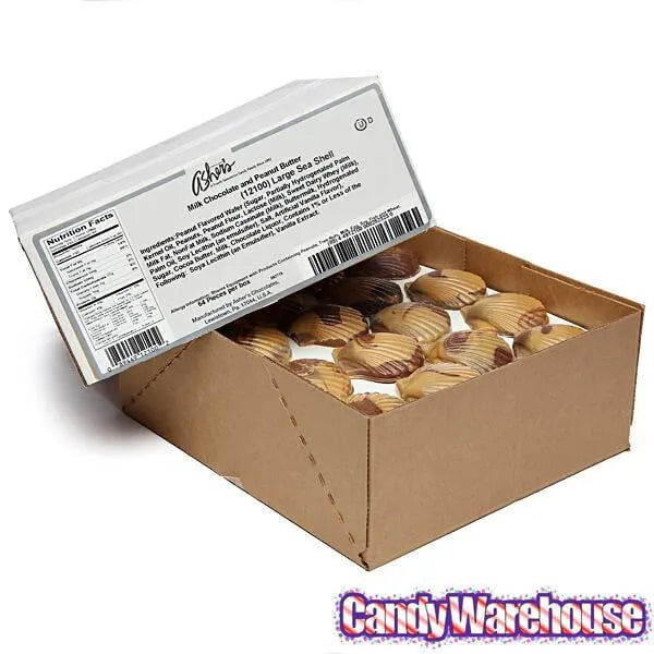 Asher's Swirled Milk Chocolate and Peanut Butter Sea Shells Candy: 64 ...
