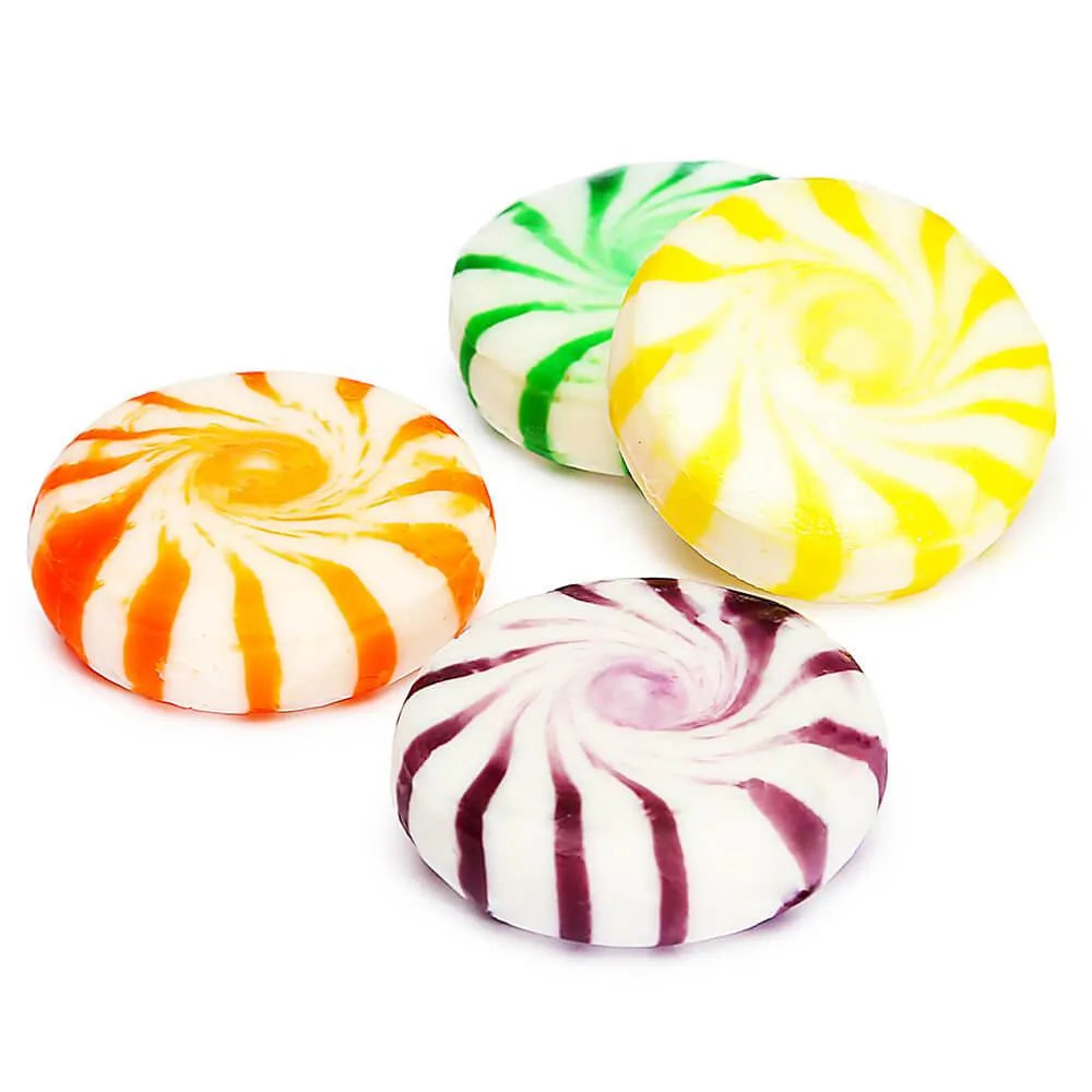 Assorted Fruits Hard Candy Pinwheels: 5LB Bag – Candy Warehouse