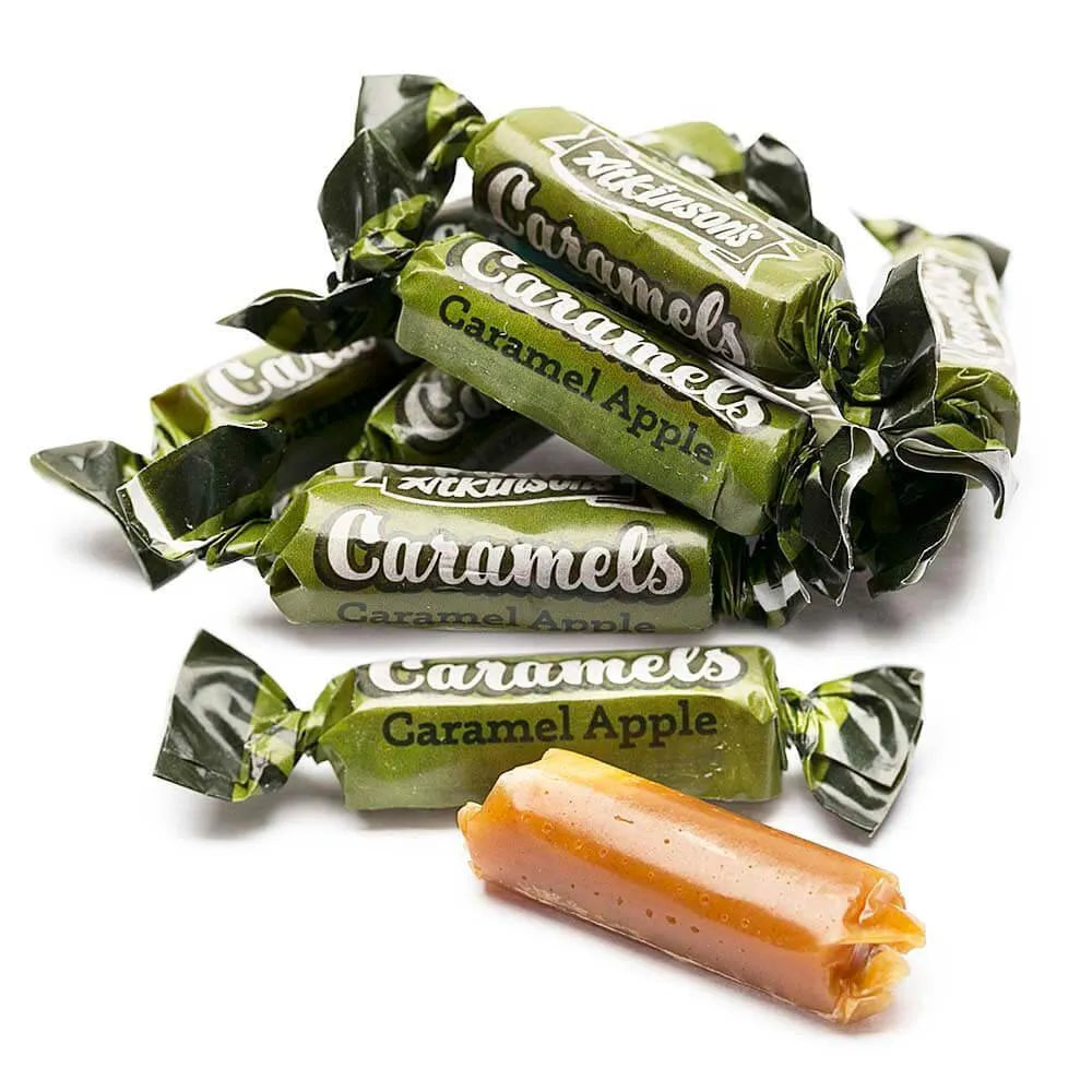 Atkinson Caramels - Caramel Apple Candy: 10-Ounce Bag | Candy Warehouse
