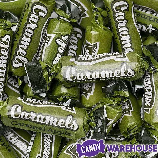 Atkinson Caramels - Caramel Apple Candy: 10-Ounce Bag | Candy Warehouse