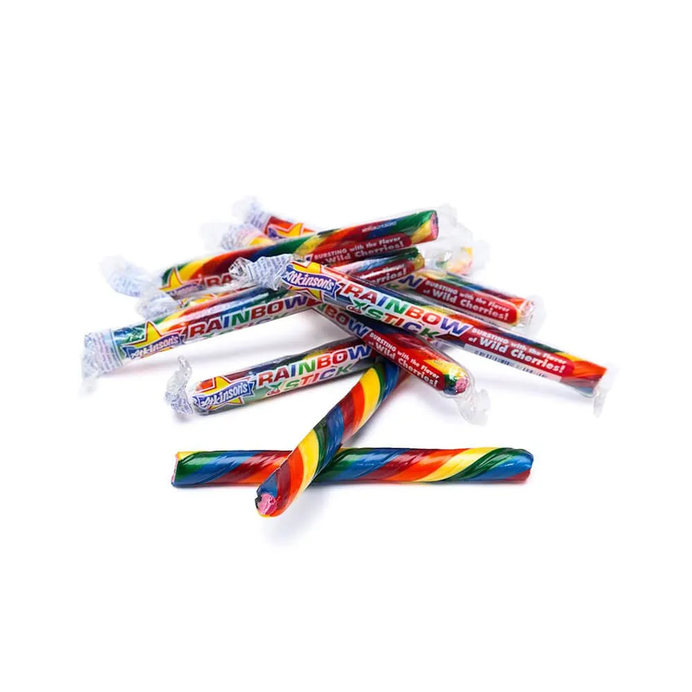 Atkinson Jumbo Rainbow Sticks Hard Candy: 52-Piece Jar – Candy Warehouse