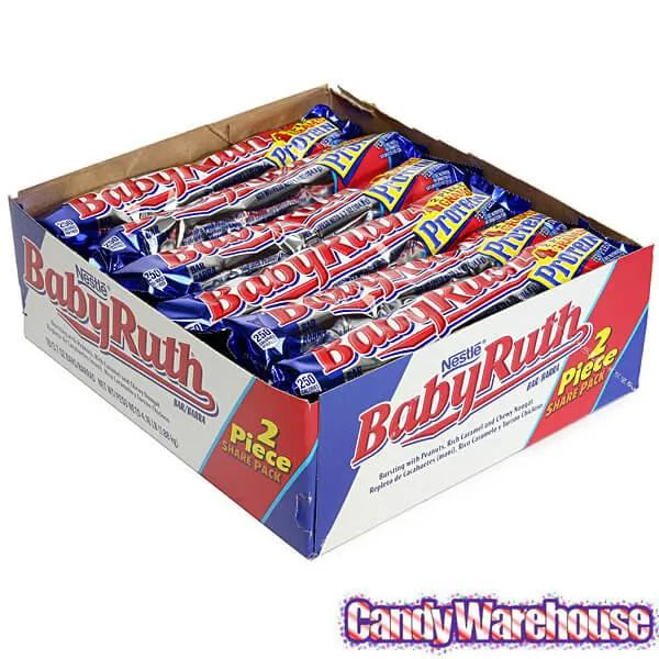 Baby Ruth King Size Candy Bars: 18-Piece Box – Candy Warehouse