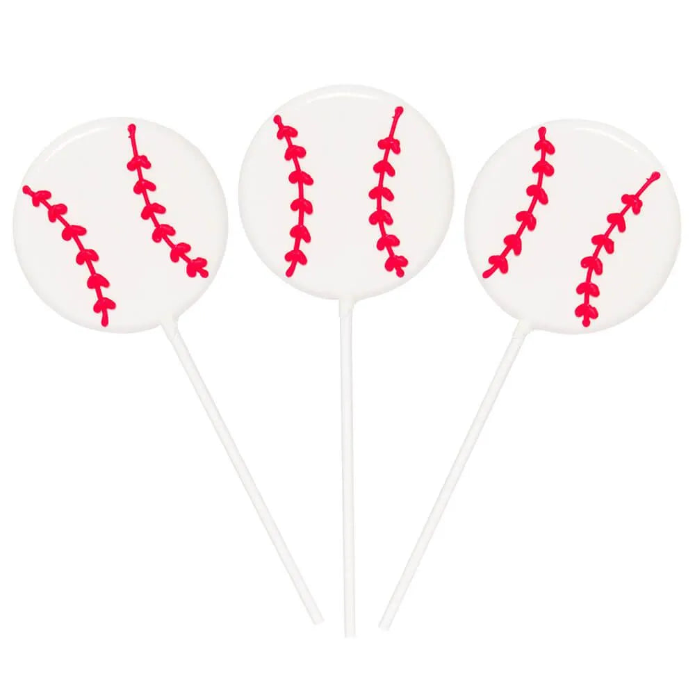 Baseball Hard Candy Lollipops: 12-Piece Pack – Candy Warehouse