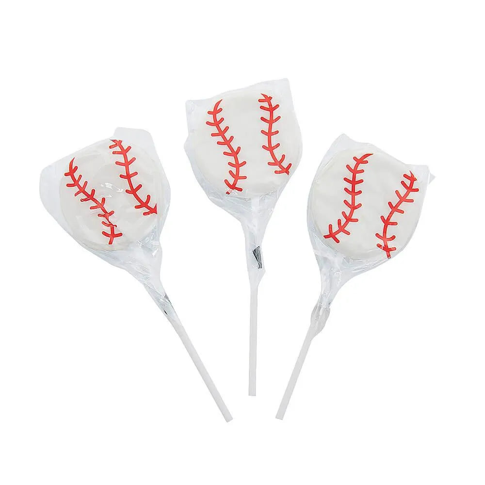 Baseball Lollipops: 12-Piece Box – Candy Warehouse
