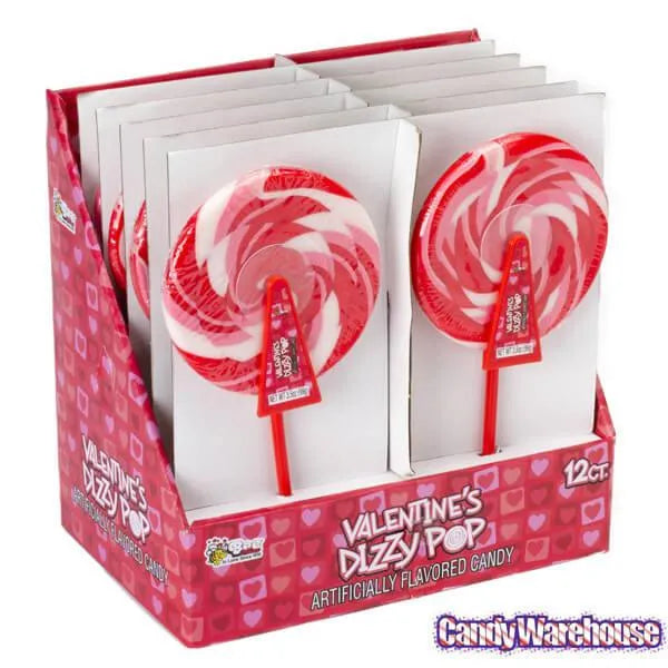 Bee International Valentine Spinning Dizzy Pops: 12-Piece Box – Candy ...