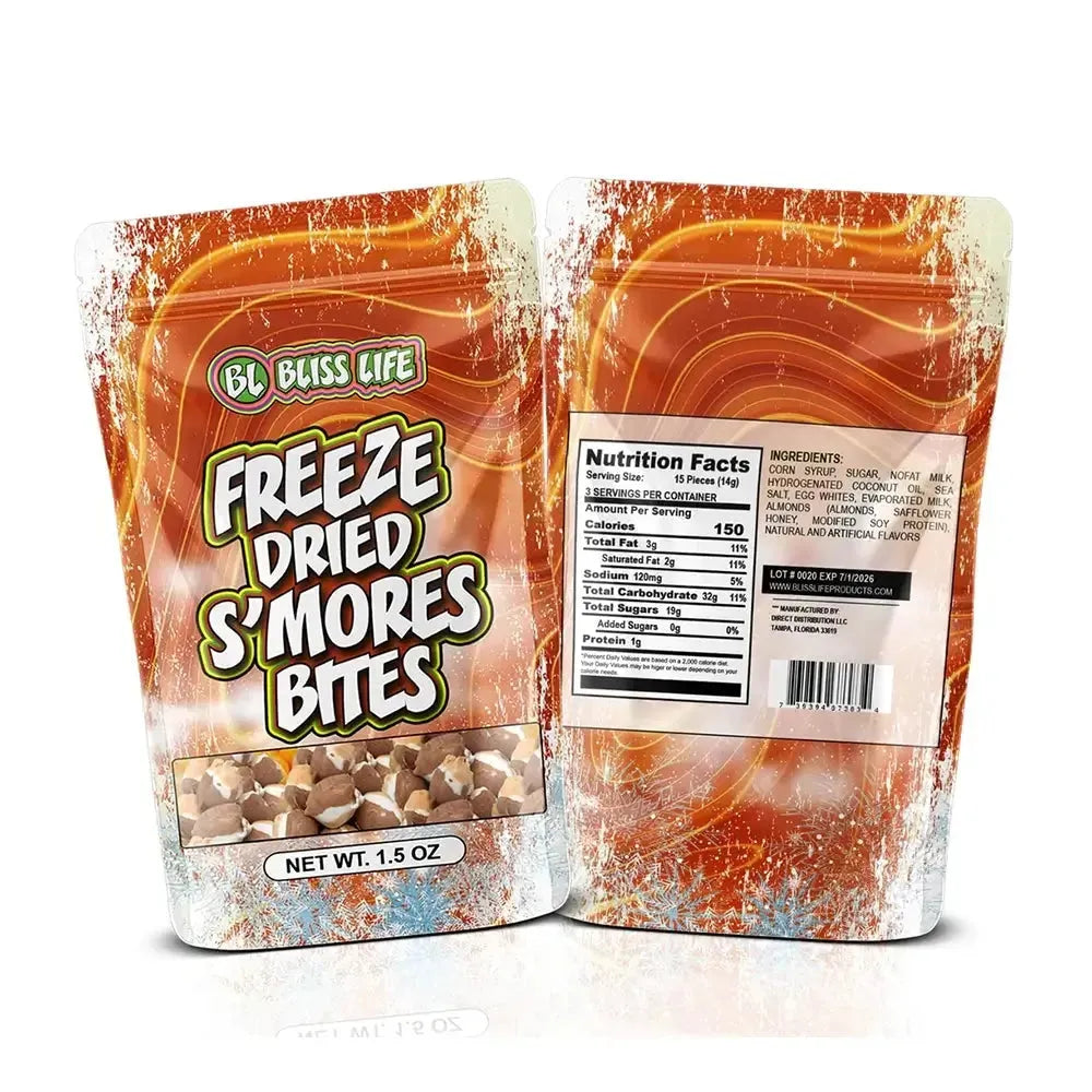 Bliss Life Freeze Dried Smores Candy Bags: 12-Piece Case – Candy Warehouse