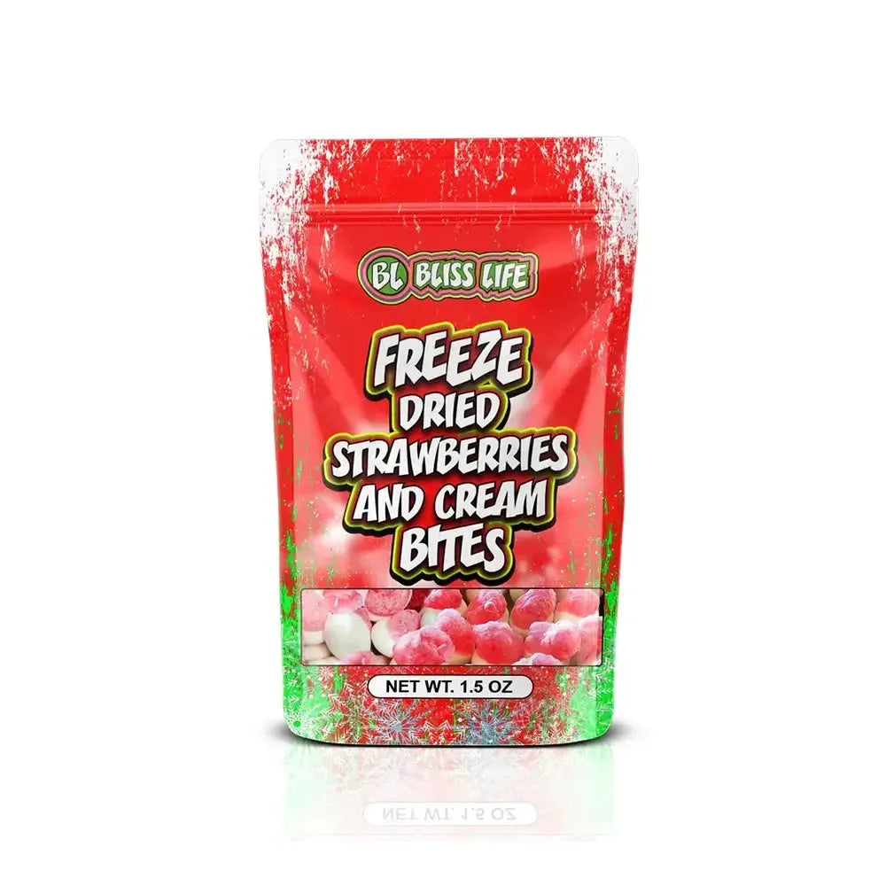 Bliss Life Freeze Dried Strawberries and Cream Candy Bags: 12-Piece Ca ...