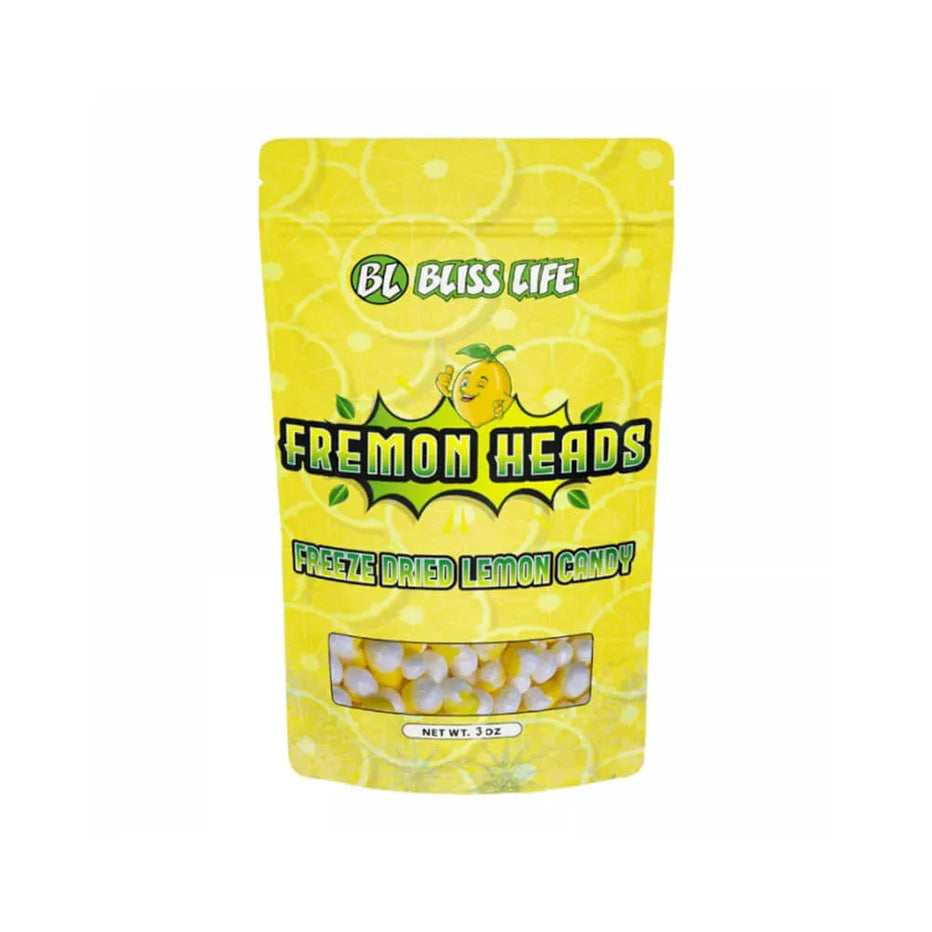 Bliss Life Fremon Heads Freeze Dried Lemon Candy: 25-Piece Case – Candy ...