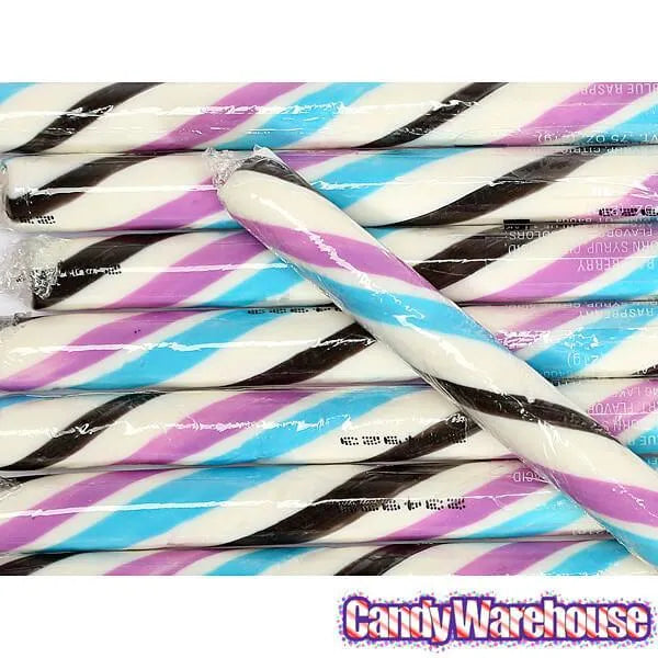Blue Raspberry Hard Candy Sticks: 100-Piece Box | Candy Warehouse
