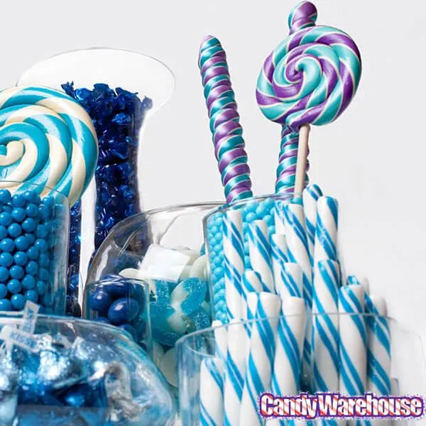 Blueberry Hard Candy Sticks: 100-Piece Box | Candy Warehouse
