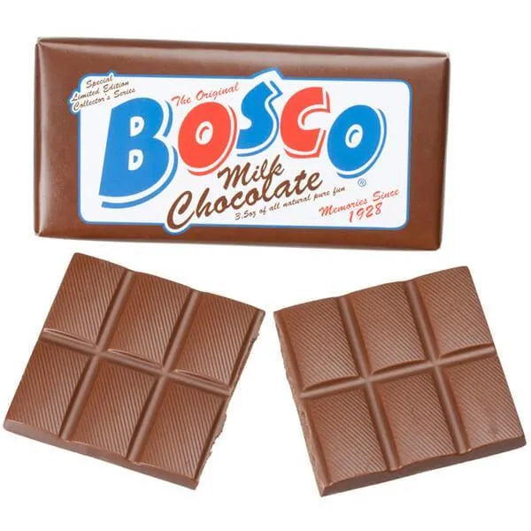 Bosco Natural Milk Chocolate Bars: 12-Piece Box – Candy Warehouse