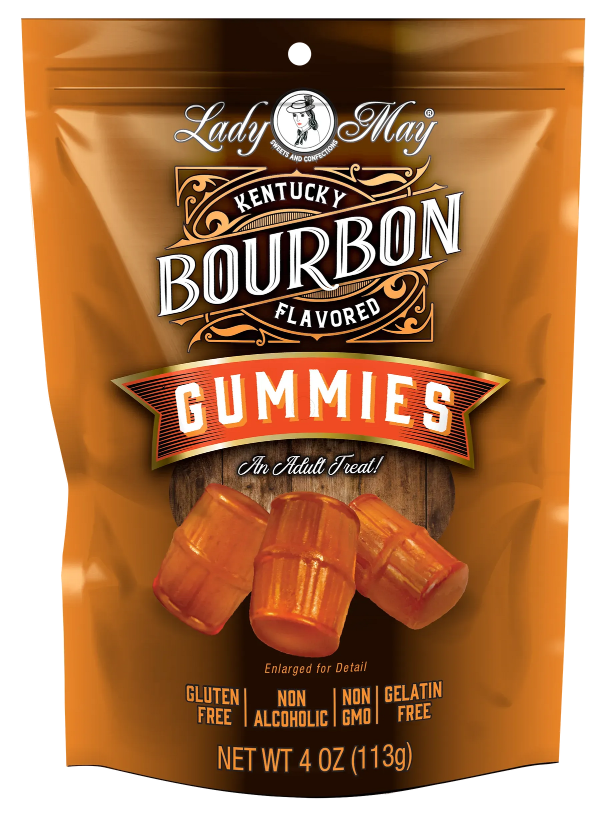 Lady May Sweets Vegan Gourmet Kentucky Bourbon Gummies | Candy Warehouse