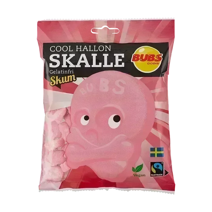 Bubs Godis Raspberry Sour Skulls: 12-Piece Case – Candy Warehouse