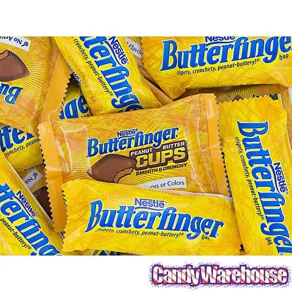 Butterfinger Fun Size Candy Bars Assortment: 40-Piece Bag | Candy Warehouse