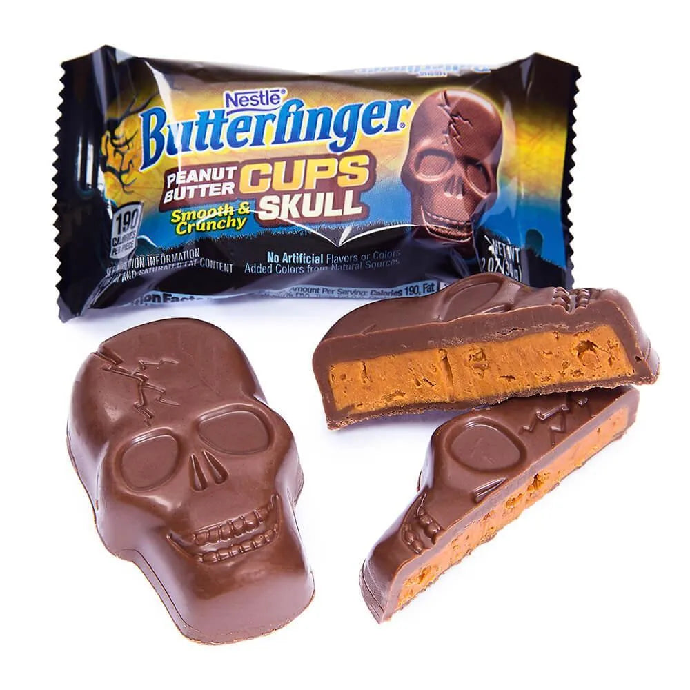 Butterfinger Peanut Butter Cups Skulls: 10.8-Ounce Bag – Candy Warehouse