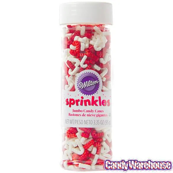 Candy Cane Sprinkles: 3.9-Ounce Bottle | Candy Warehouse