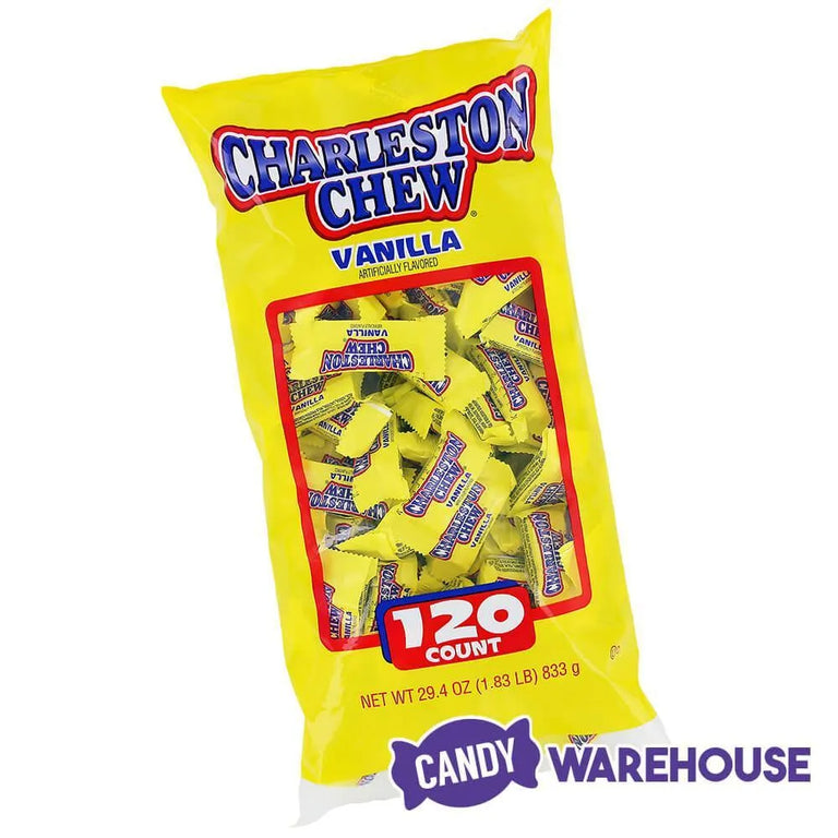 Charleston Chew Mini Size Candy Bars: 120-Piece Bag – Candy Warehouse