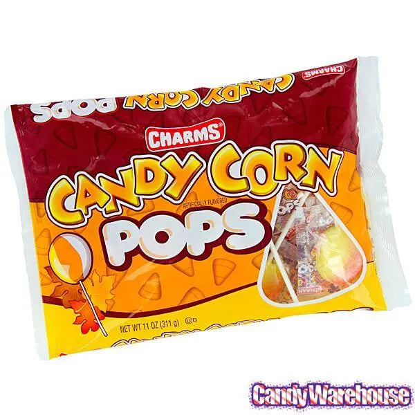 Charms Candy Corn Pops: 15-Piece Bag | Candy Warehouse