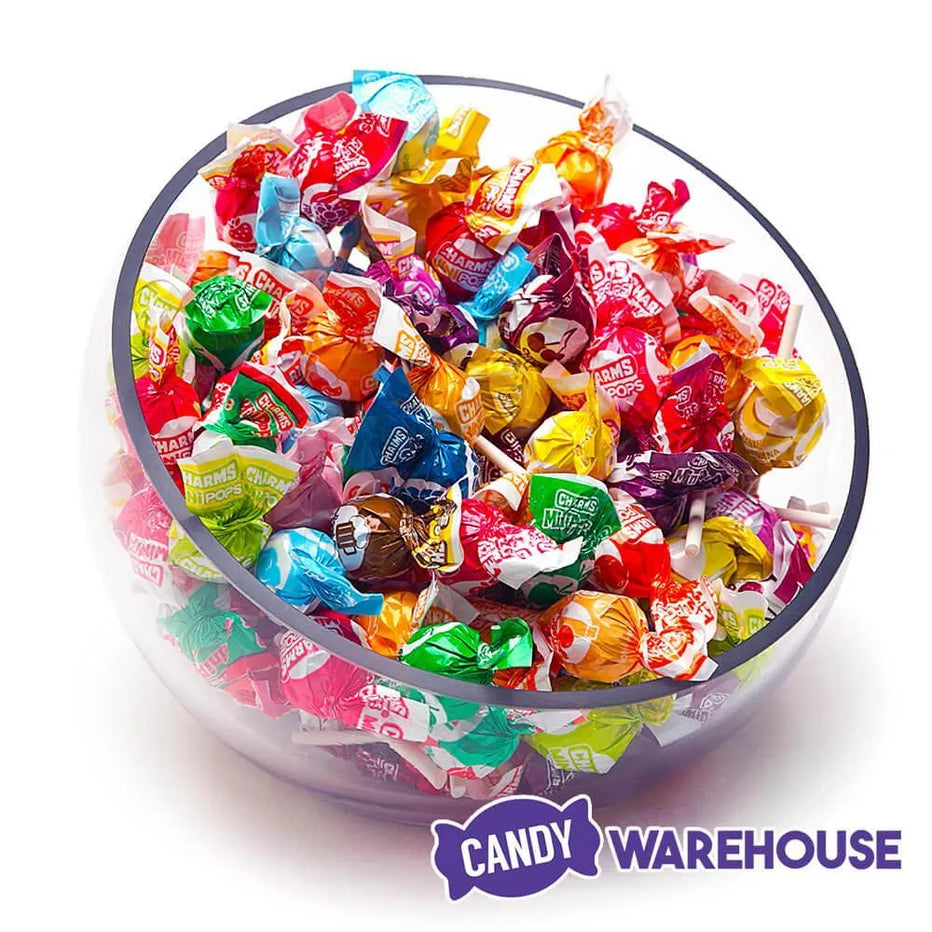 Charms Mini Pops Assorted Lollipops: 300-Piece Bag – Candy Warehouse