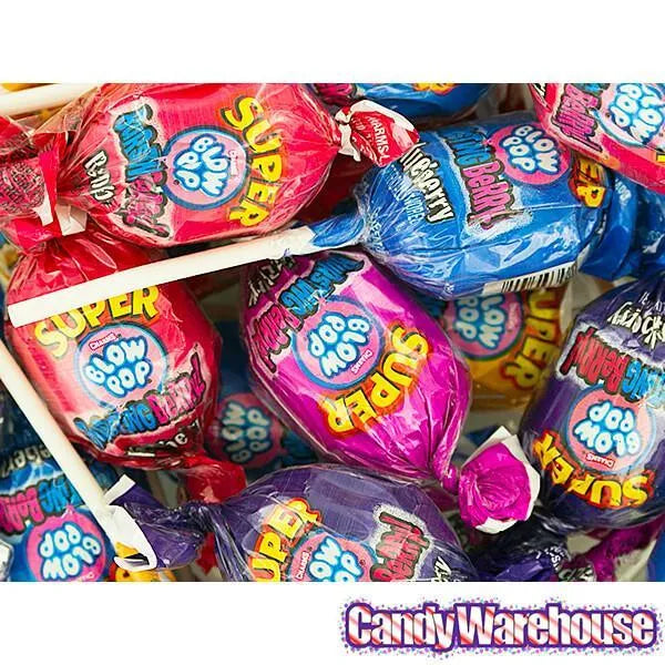 Charms Super Blow Pops - Bursting Berry: 72-Piece Set – Candy Warehouse