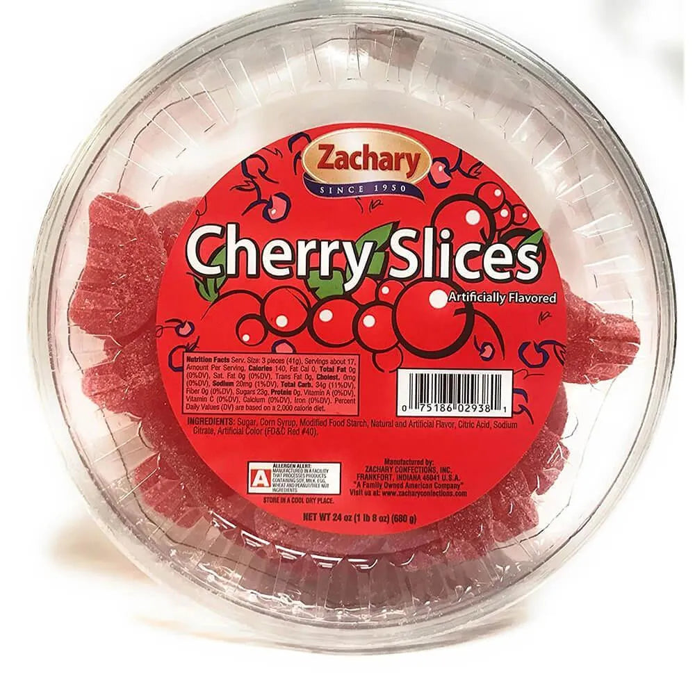 Cherry Slices Jelly Candy: 24-Ounce Tub – Candy Warehouse