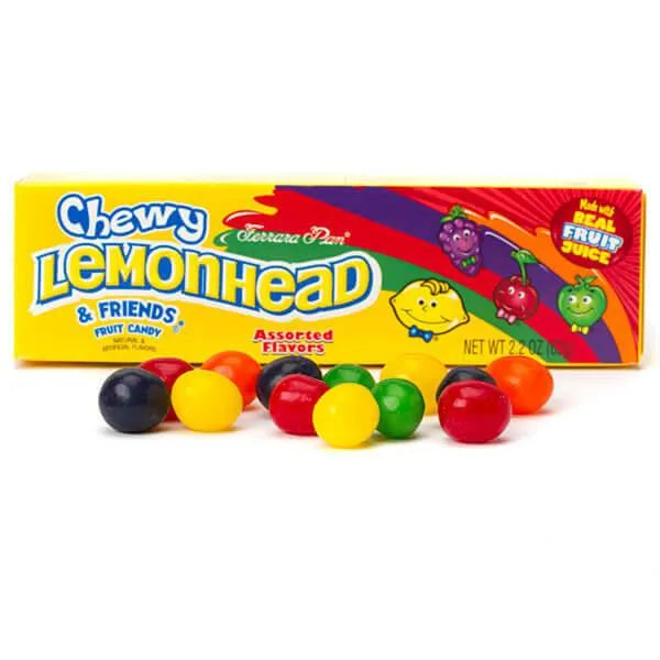 Chewy Lemonhead & Friends 2.2-Ounce Packs: 24-Piece Box – Candy Warehouse