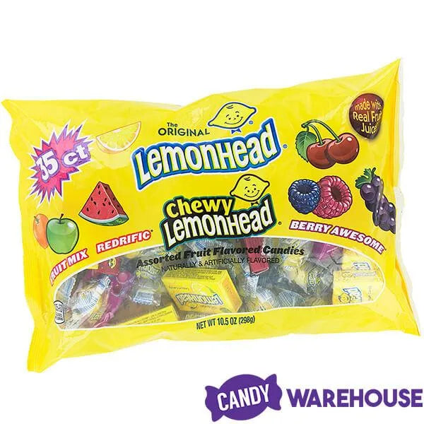 Chewy Lemonhead & Friends Mini Packs: 35-Piece Bag | Candy Warehouse