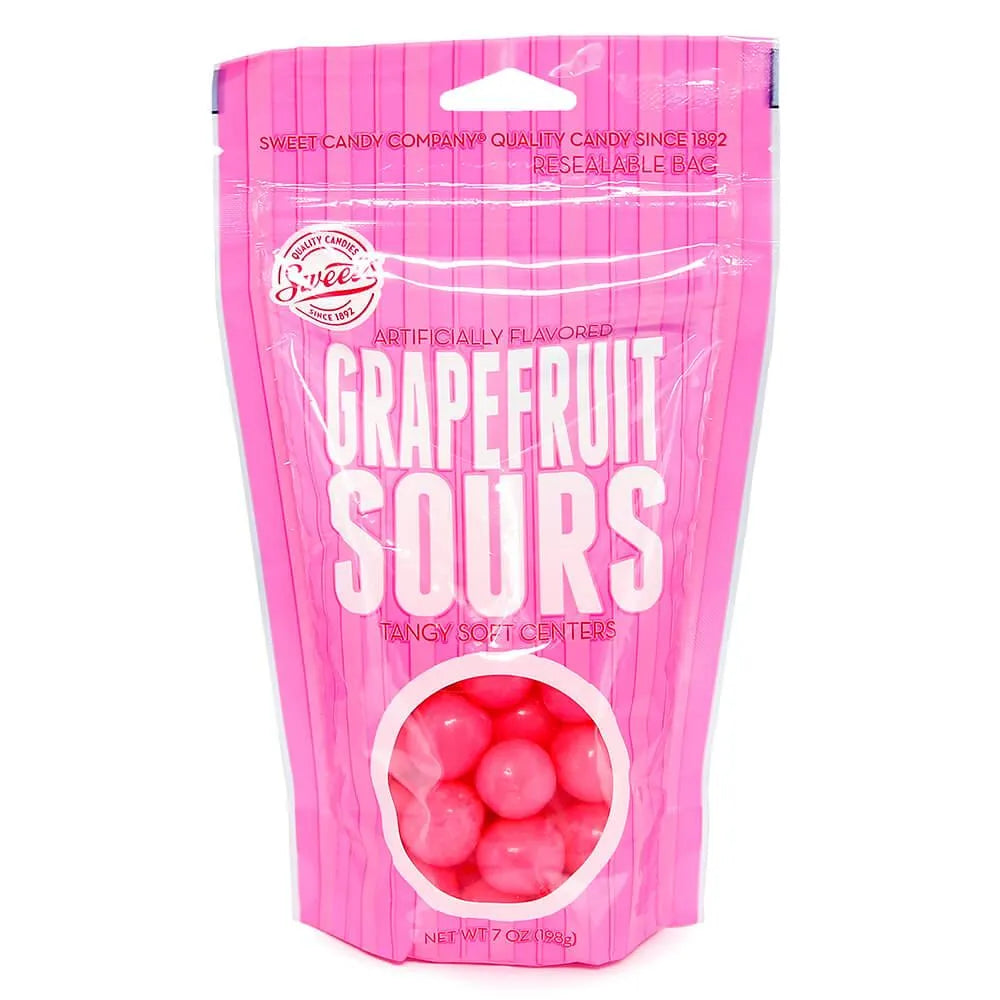 Chewy Sour Balls - Pink Grapefruit: 7-Ounce Bag – Candy Warehouse
