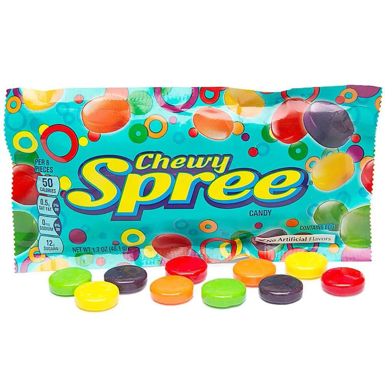 Chewy Spree Candy Packs: 24-Piece Box – Candy Warehouse